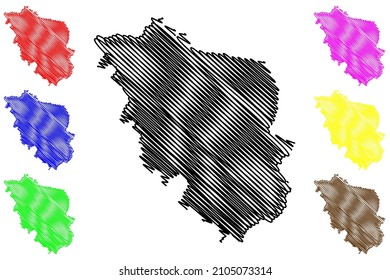 West Champaran District Bihar State Tirhut Stock Vector (Royalty Free ...