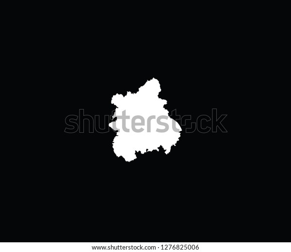 West Midlands Outline Map England Region Stock Vector (Royalty Free ...