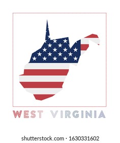 West Virginia Logo Map West Virginia Stock Vector (Royalty Free ...