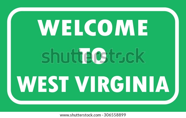 West Virginia State Road Sign Background Stock Vector (Royalty Free ...