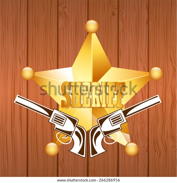 Western Banner Design Vector Illustration Eps10 Stock Vector (Royalty ...