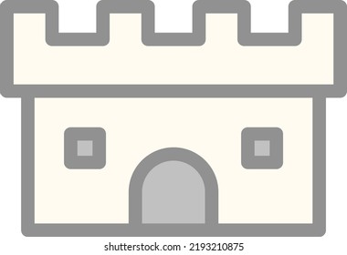 Western Fort Isolated Vector Illustration Stock Vector (Royalty Free ...