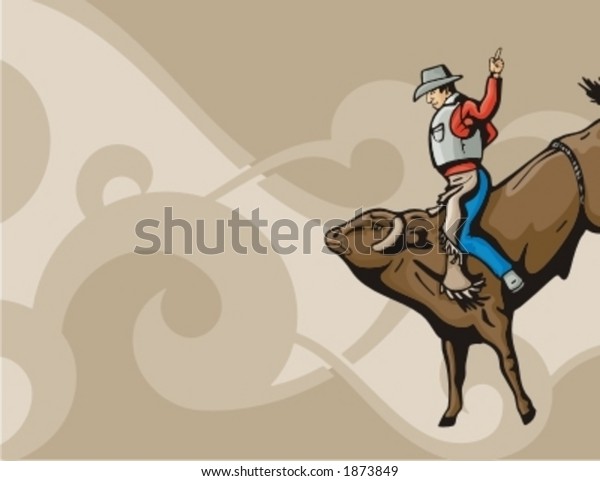 Western Rodeo Background Series Stock Vector (Royalty Free) 1873849 ...