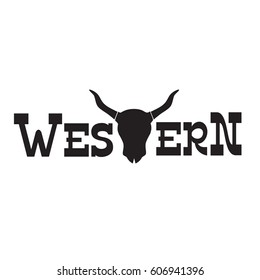 Western Sign On White Background Vector Stock Vector (Royalty Free ...