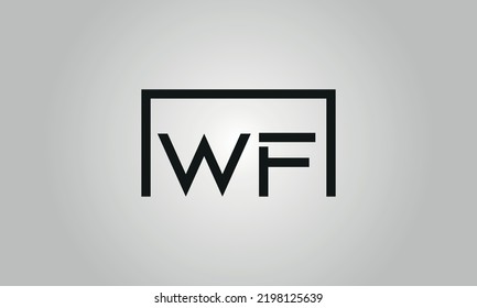 Wf Logo Design Vector Template Stock Vector (Royalty Free) 2198125639 | Shutterstock