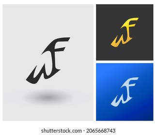 Wf Logo Modern Iconic Creative Vector Stock Vector (Royalty Free ...