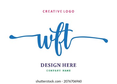 Wft Lettering Logo Simple Easy Understand Stock Vector (Royalty Free ...