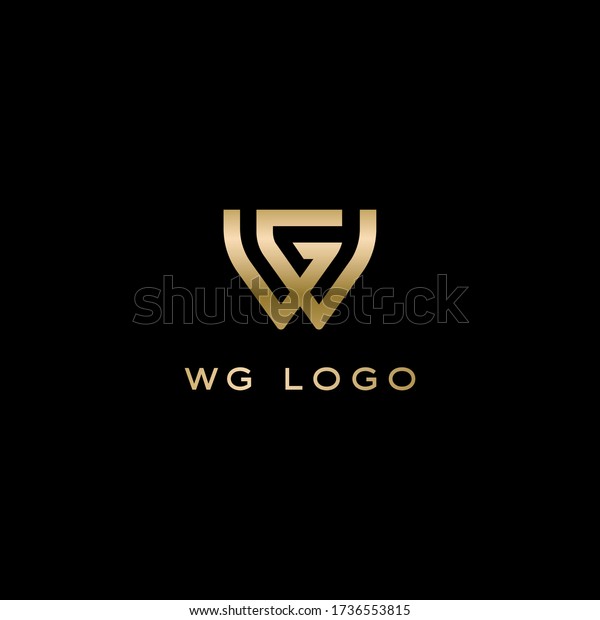 Wg Logo Design Vector Illustration Stock Vector (Royalty Free ...