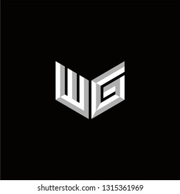 Wg Logo Letter Initial Designs Templete Stock Vector (Royalty Free ...