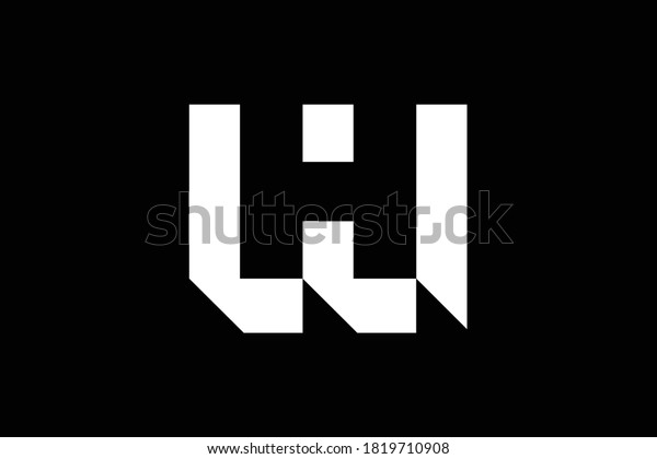WH letter logo design on luxury background. HW monogram initials letter ...