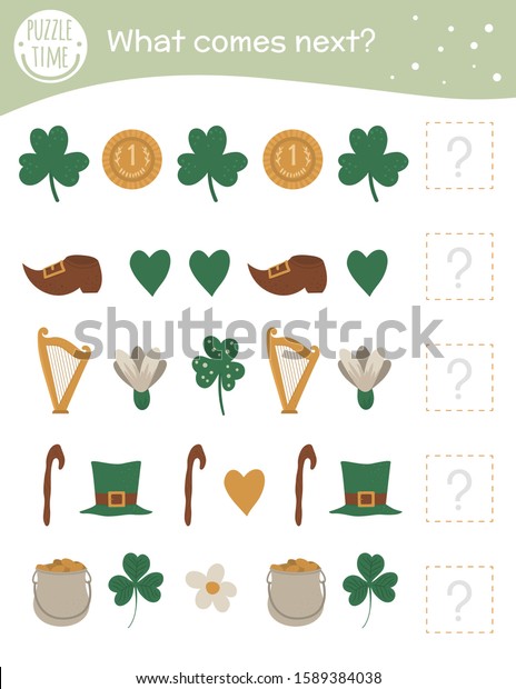 What Comes Next Saint Day Matching Stock Vector (Royalty Free ...