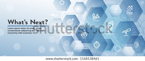 Whats Next Header Web Banner Showing 库存矢量图（免版税）1168138465 | Shutterstock