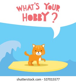 Whats Your Hobby Poster Stock Vector (Royalty Free) 537015577