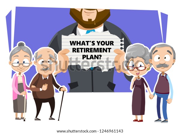 Whats Your Retirement Plan Poster Vector Stock Vector (Royalty Free ...