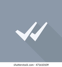 Whatsapp Delivered Message Icon Two Check Stock Vector (Royalty Free ...