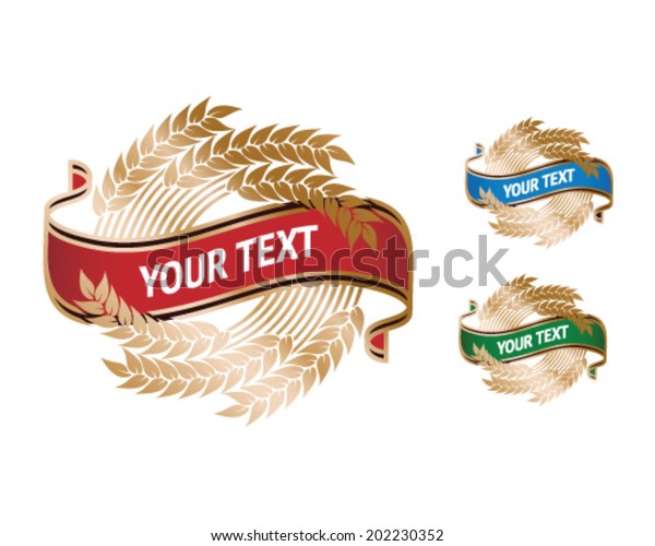 Wheat Crest Alcohol Bakery Stock Vector (Royalty Free) 202230352 ...