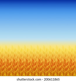 Wheat Field Vector Illustration Stock Vector (Royalty Free) 200611865 ...