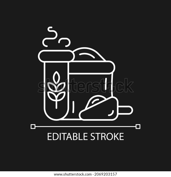 Wheat Flour Quality Test White Linear Stock Vector (Royalty Free ...