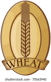 Wheat Sign Badge Design Stock Vector (Royalty Free) 70563940 | Shutterstock