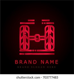 Wheel Alignment Red Chromium Metallic Logo Stock Vector (Royalty Free ...