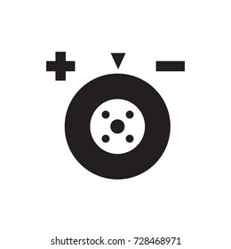 Wheel Balance Icon Stock Vector (Royalty Free) 728468971 | Shutterstock