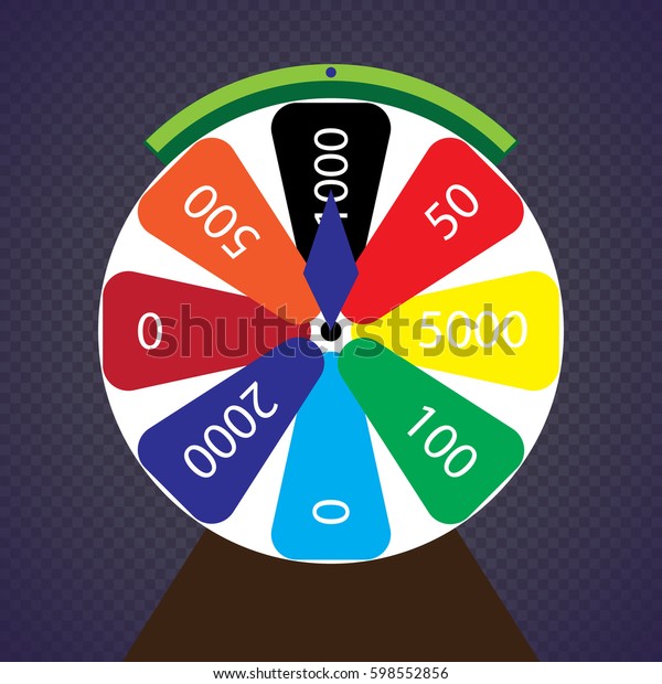 Wheel Fortune Lucky Icon Vector Illustration Stock Vector (Royalty Free ...
