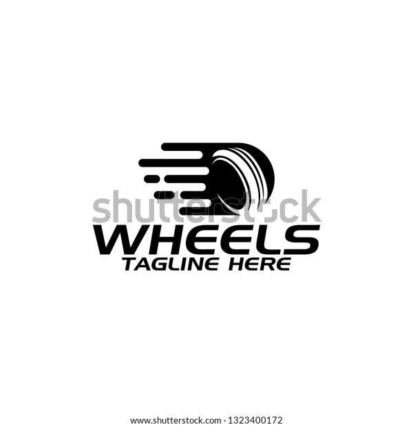 Wheel Logo Design Stok Vektör (Telifsiz) 1323400172