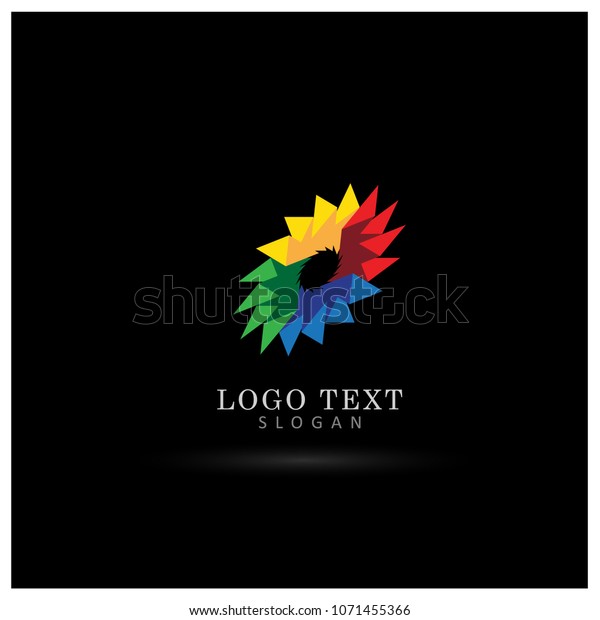 Wheel Logo Icon Symbol Vector Template Stock Vector (Royalty Free ...