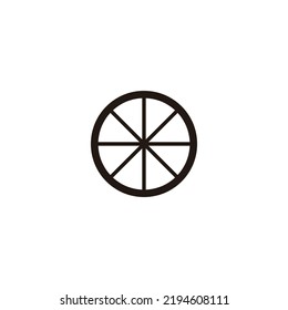 Wheel Simple Geometric Symbol Simple Logo Stock Vector (Royalty Free ...