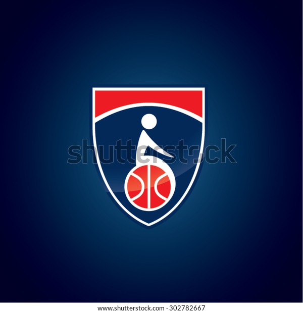 Wheelchair Basketball Stock Vector (Royalty Free) 302782667 | Shutterstock