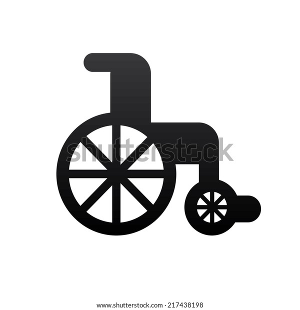 Wheelchair Graphic Design Vector Illustration Stock Vector (Royalty ...