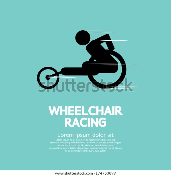 Wheelchair Racing Vector Illustration Stock Vector (Royalty Free ...