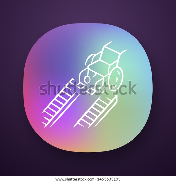 Wheelchair Ramp App Icon Device Physically Stock Vector (Royalty Free ...