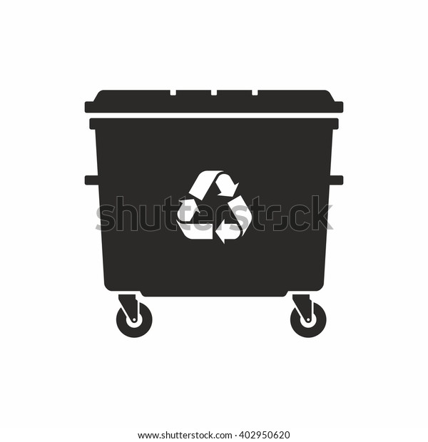 Wheelie Bin Icon Stock Vector (Royalty Free) 402950620 | Shutterstock
