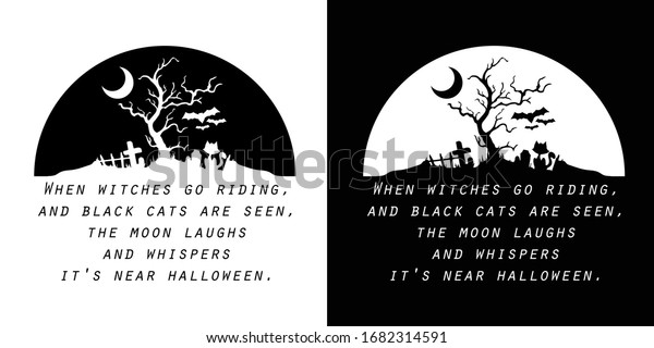 When Witches Go Riding Printable Vector Stock Vector (Royalty Free ...