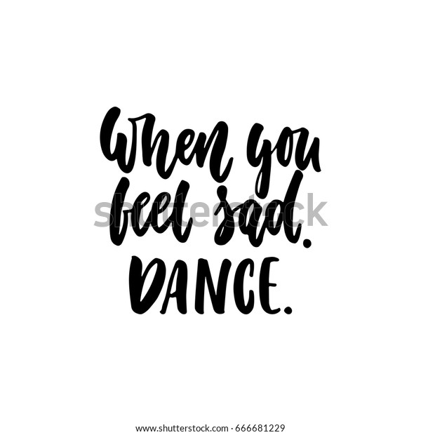 When You Feel Sad Dance Hand: vector de stock (libre de regalías ...