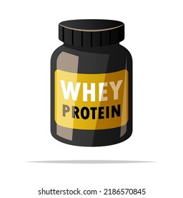 Whey Protein Vector Isolated Illustration Stock Vector (Royalty Free ...