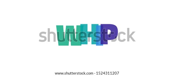 Whip Word Concept Whip On White Stock Vector (Royalty Free) 1524311207 ...