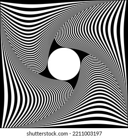Vektor Stok Whirl Torsion Motion Illusion Abstract Op (Tanpa Royalti ...
