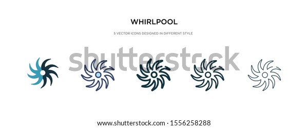 Whirlpool Icon Different Style Vector Illustration Stock Vector ...
