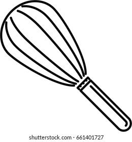 Whisk Outline Icon Stock Vector (Royalty Free) 661401727 | Shutterstock