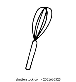 Whisk Vector Illustration Hand Drawing Doodle Stock Vector (Royalty ...
