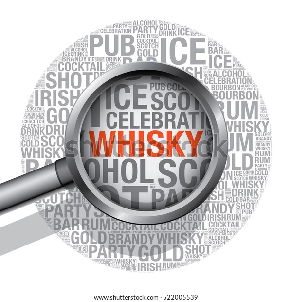 Whisky Word Cloud Concept Vector Illustration Stock Vector (Royalty ...