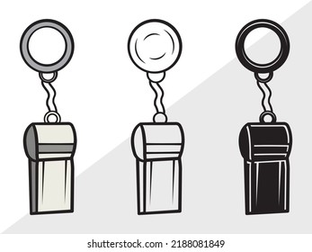 Whistle Svg Printable Vector Illustration Stock Vector (Royalty Free ...