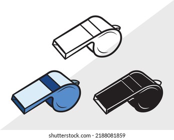 Whistle Svg Printable Vector Illustration Stock Vector (Royalty Free ...