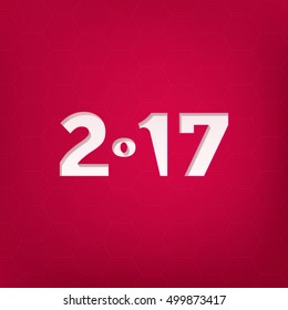 White 2017 Symbol Iconsrealistic Vector Illustration: เวกเตอร์สต็อก ...