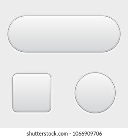 Banner Buttons White Polygons Vector Illustration: vector de stock ...