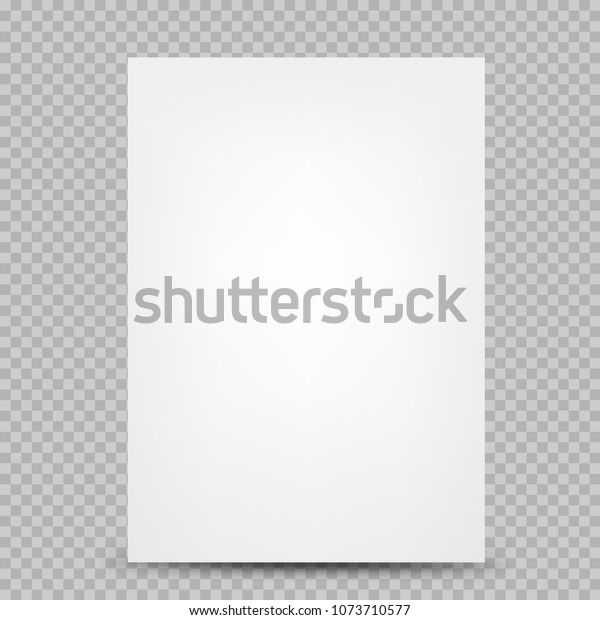 White A3 A4 Paper Vertical Banner Stock Vector (Royalty Free ...