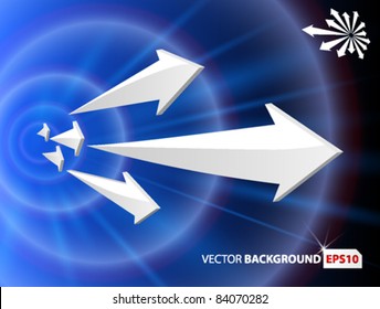 White Abstract Arrows Stock Vector (Royalty Free) 84070282