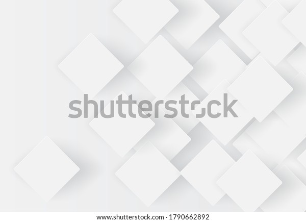 White Abstract Background Slight Shadows Vector Stock Vector (Royalty ...